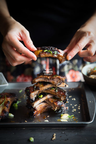 One-hour Miso Honey Pork Ribs and Soba Noodle Salad - What To Cook Today