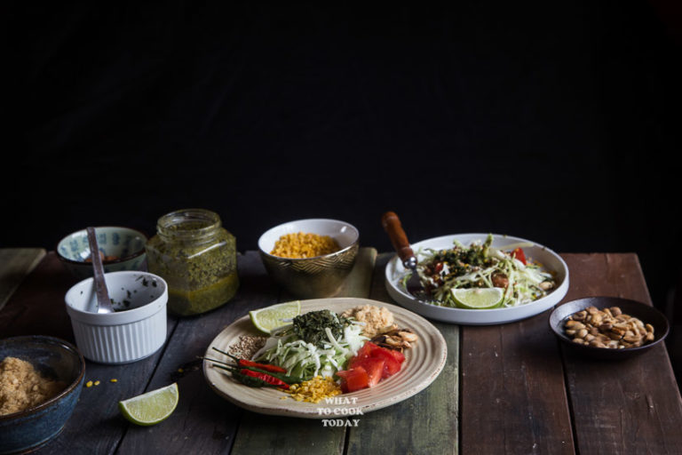 Lahpet Thoke (Burmese Fermented Tea Leaves Salad)