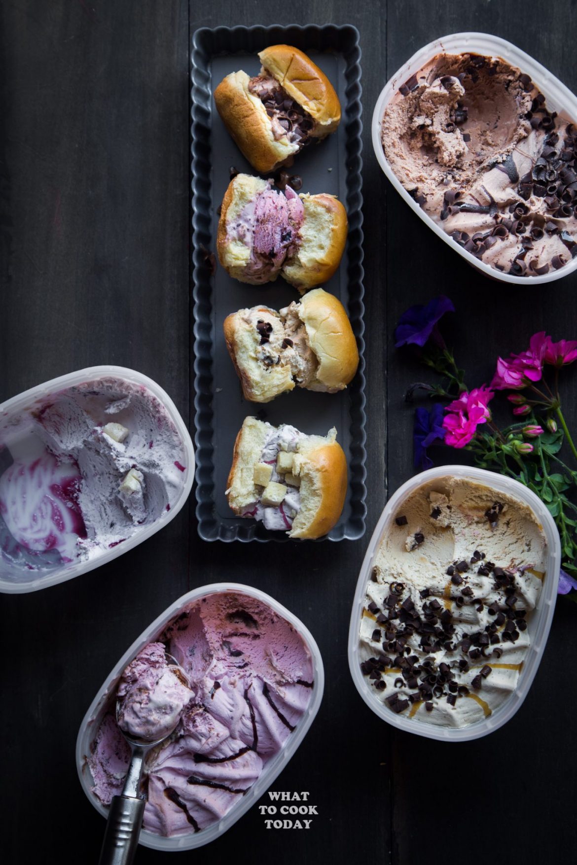 Ice Cream Brioche Sliders - What To Cook Today