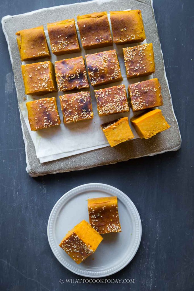 Bingka Labu Kuning Bakar (Malay Baked Pumpkin Cake)