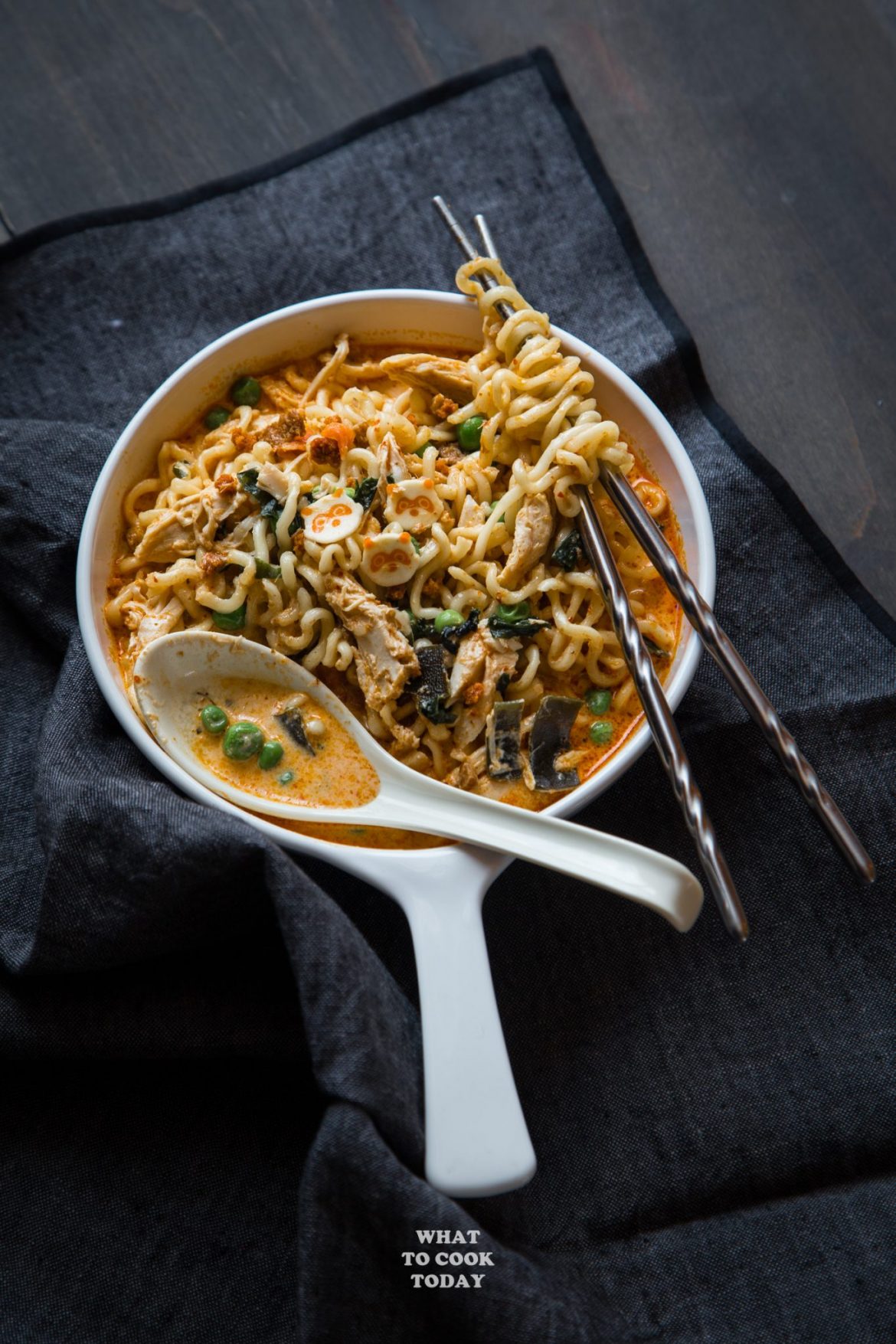 Thai Red Curry in a Hurry Ramen - What To Cook Today