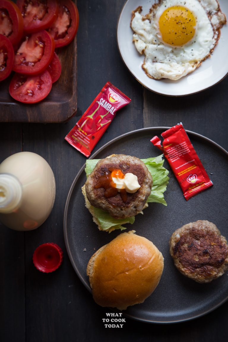 Burger Daging Sapi (Indonesian Beef Burger) - What To Cook Today