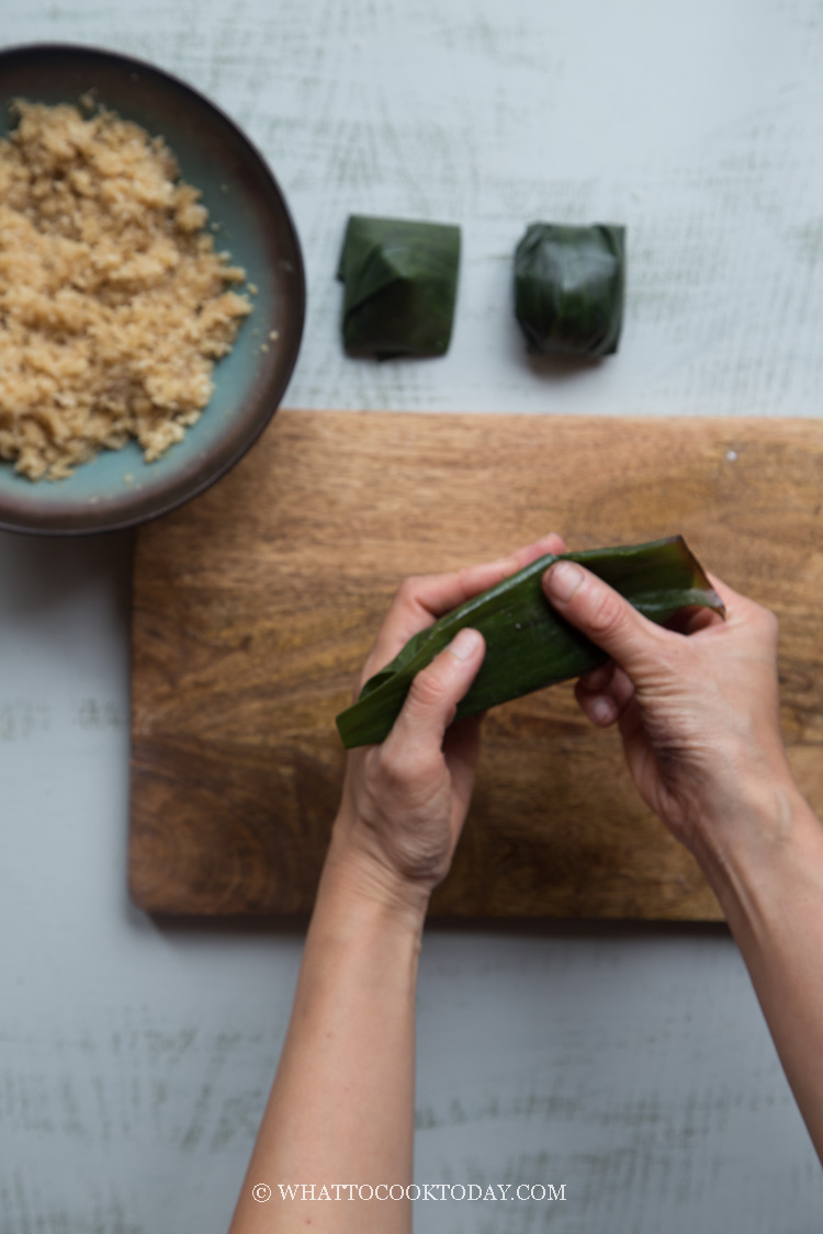 Kue/Kuih Koci Gula Kelapa (Kue Bugis)