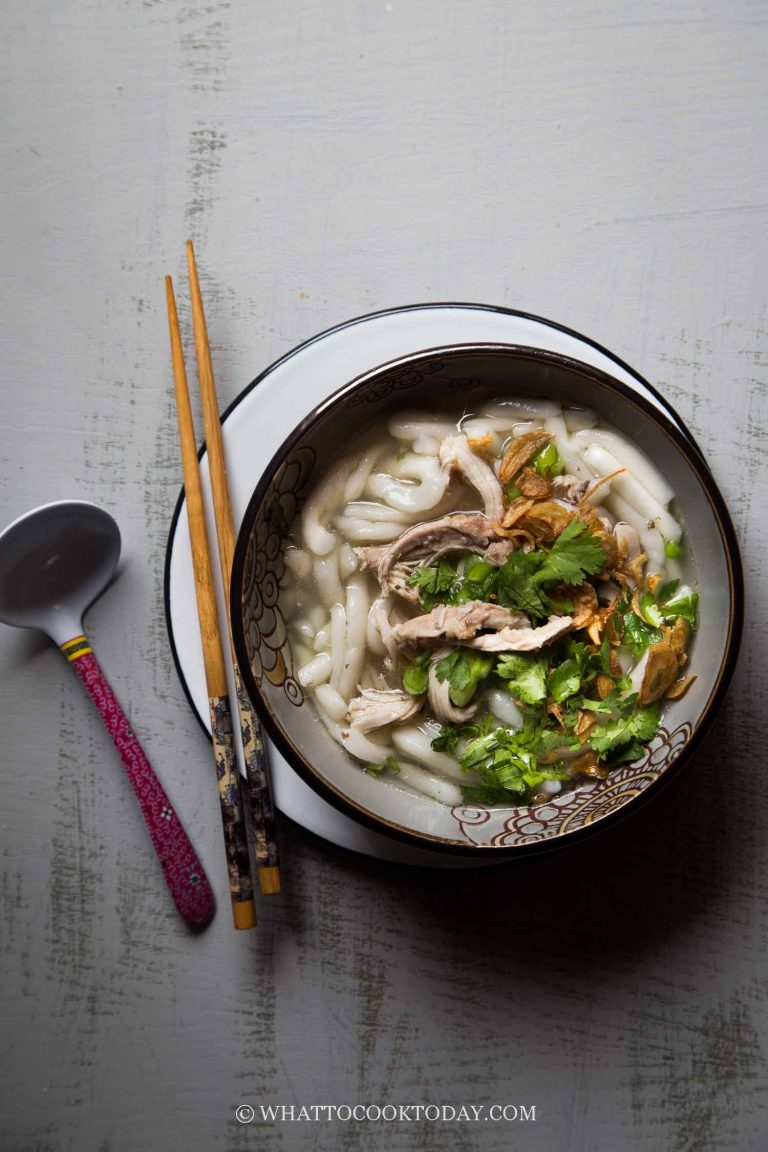 Khao Piak Sen (Lao Tapioca Noodle Chicken Soup) - What To Cook Today