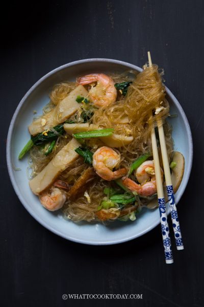Soun Goreng (Fried Tang Hoon/Bean Thread Noodles Stir-fry) - What To ...