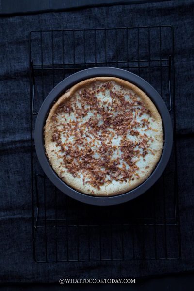 Baked Chinese New Year Sweet Nian Gao (Baked Mochi Cake)