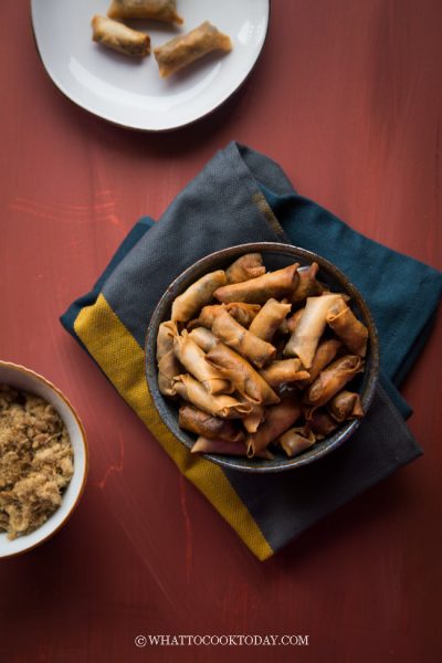 Easy Crispy Mini Pork Floss Rolls (Baked or Fried) - What To Cook Today