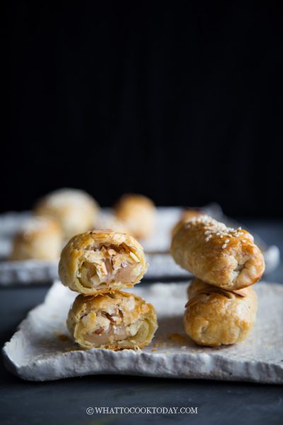 Super Easy Baked Nian Gao Puff Pastry (3 filling combo)