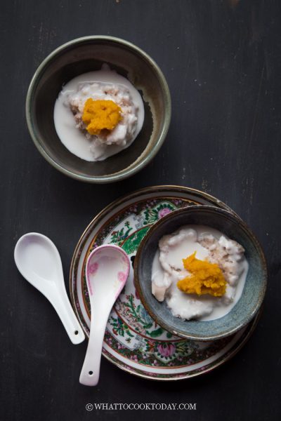 Teochew Orh Nee with Pumpkin Puree (Healthier Version)