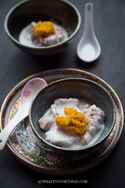 Teochew Orh Nee with Pumpkin Puree (Healthier Version)