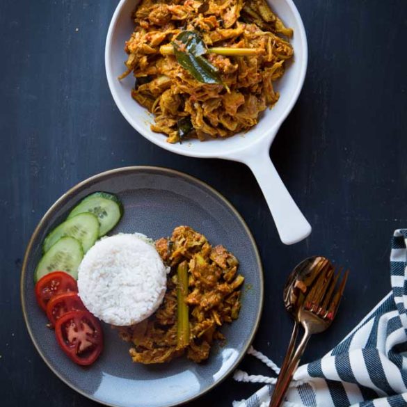 How To Make Lawar Ayam (Balinese Long Bean Coconut Chicken Salad)