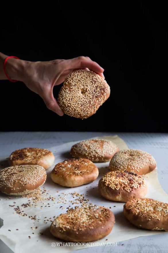 Easy Guang Bing / Foochow Bagel / Kompia (Oven or Air-Fryer)