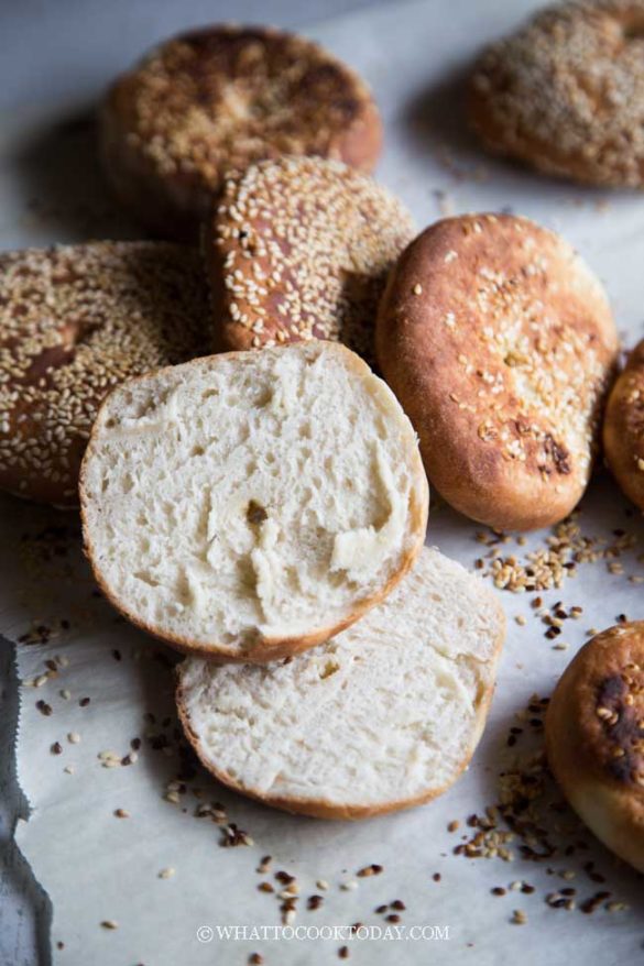 Easy Guang Bing / Foochow Bagel / Kompia (Oven or Air-Fryer)