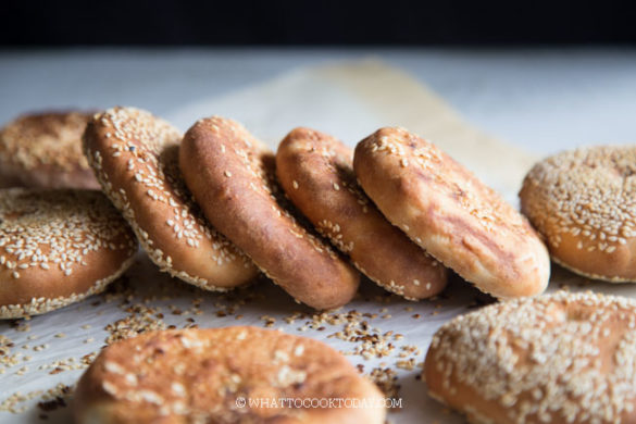 Easy Guang Bing / Foochow Bagel / Kompia (Oven or Air-Fryer)