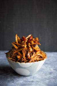 Kering Kentang Garing (Indonesian Spicy Fried Potato Sticks)