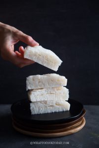 Bai Tang Gao - Pak Thong Koh (Chinese White Honeycomb Cake)