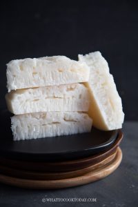Bai Tang Gao - Pak Thong Koh (Chinese White Honeycomb Cake)