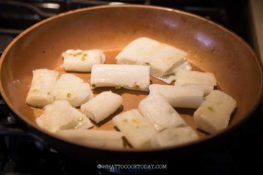 Pan-Fried Cheung Fun Rice Noodle Rolls with Eggs