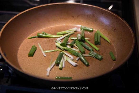 Pan-Fried Cheung Fun Rice Noodle Rolls with Eggs