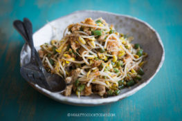 How To Make Lawar Ayam (Balinese Long Bean Coconut Chicken Salad)