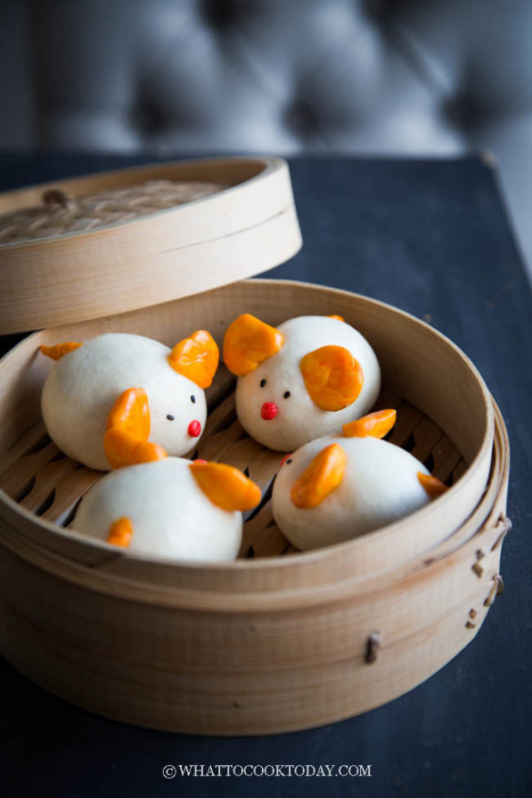 Chinese New Year The Year of Rat Steamed Buns - What To Cook Today
