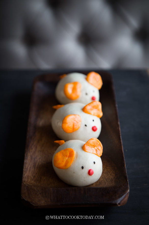 Chinese New Year The Year of Rat Steamed Buns - What To Cook Today