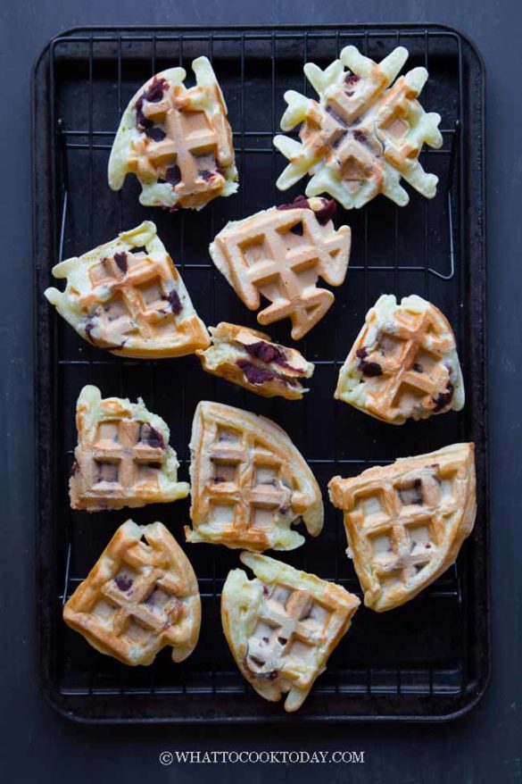 Easy Sweet Red Bean Mochi Waffles (DF)