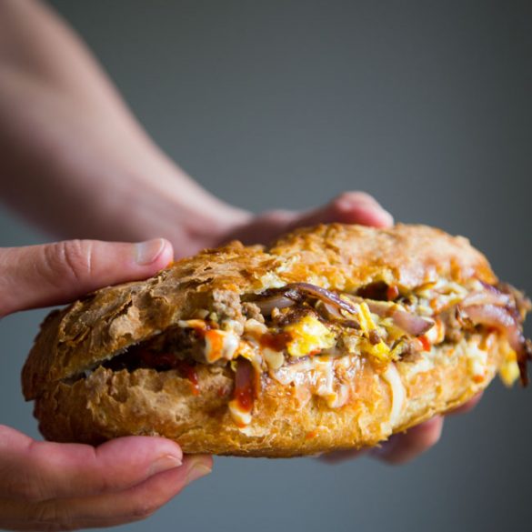 Singapore Roti John (Omelette Baguette Sandwich)