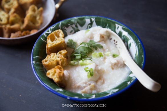 Easy and Quick Chinese Rice Congee (with Leftover Cooked Rice)