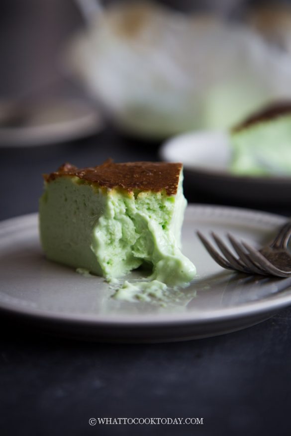 Air Fryer Japanese Pandan Basque Burnt Cheesecake (with Melty Creamy ...