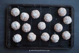 Sweet Red Bean Paste/ Anko Crinkle Cookies (with Egg or Eggless)
