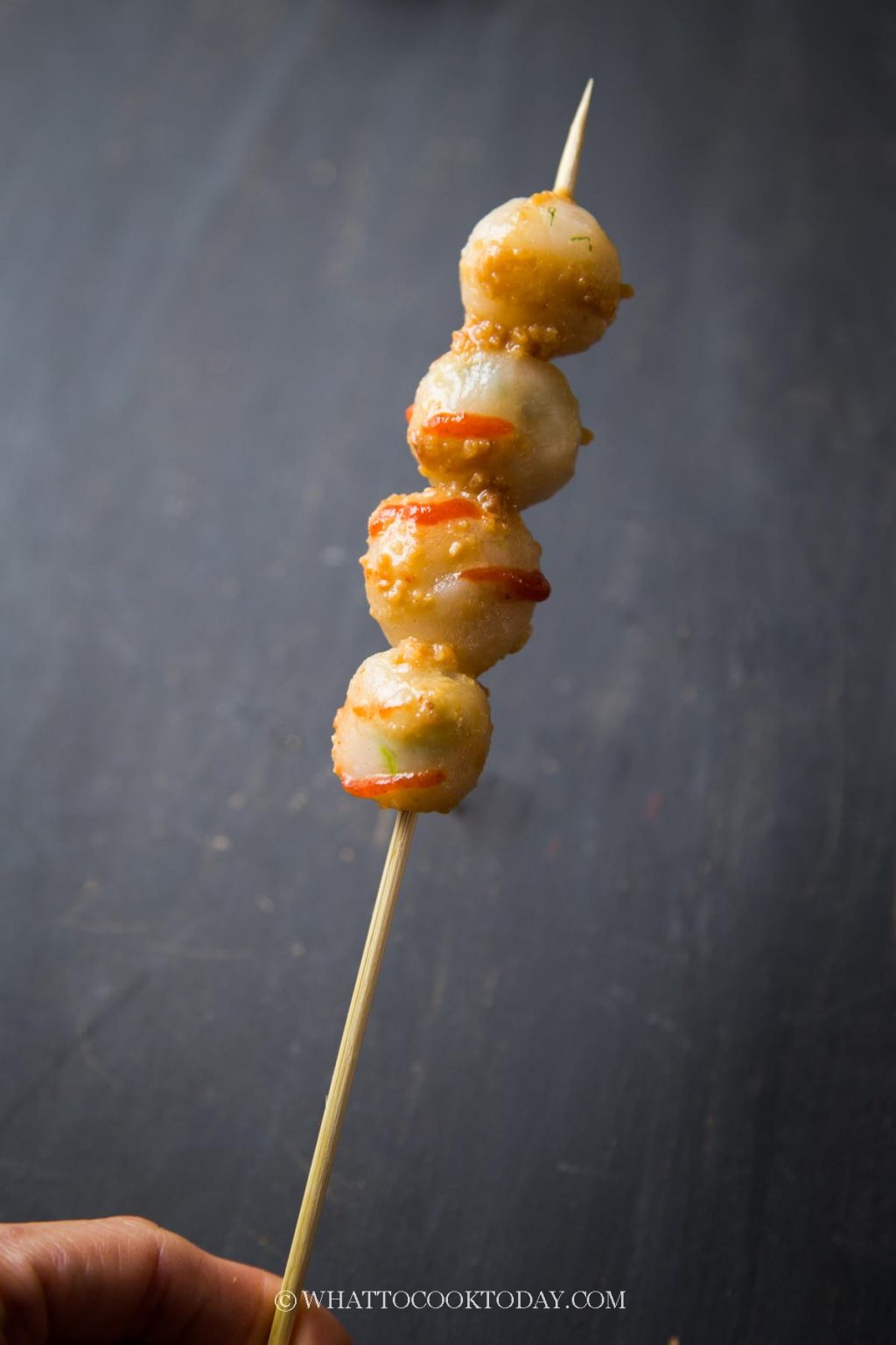 Soft and Chewy Cilok Bandung (Tapioca Balls with Peanut Sauce)