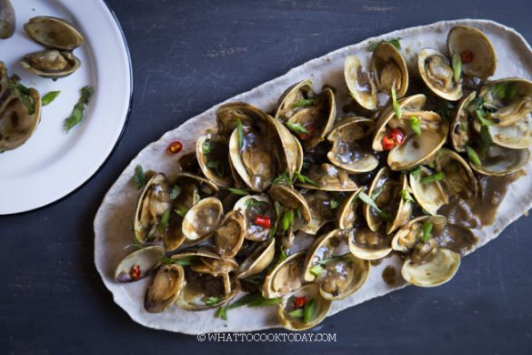 Stir-fried Kam Heong Lala /Kepah (Golden Fragrant Clams)