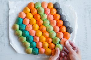 Soft Fluffy Pop It Rainbow Bubble Bread (Mini Version)