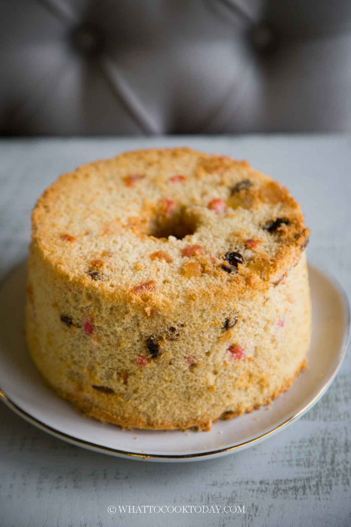 Softy and Fluffy Chiffon Gingerbread Fruit Cake - What To Cook Today