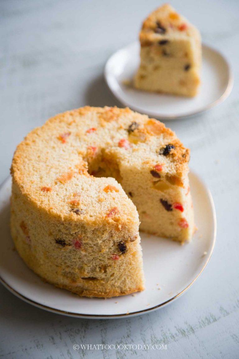 Softy and Fluffy Chiffon Gingerbread Fruit Cake - What To Cook Today
