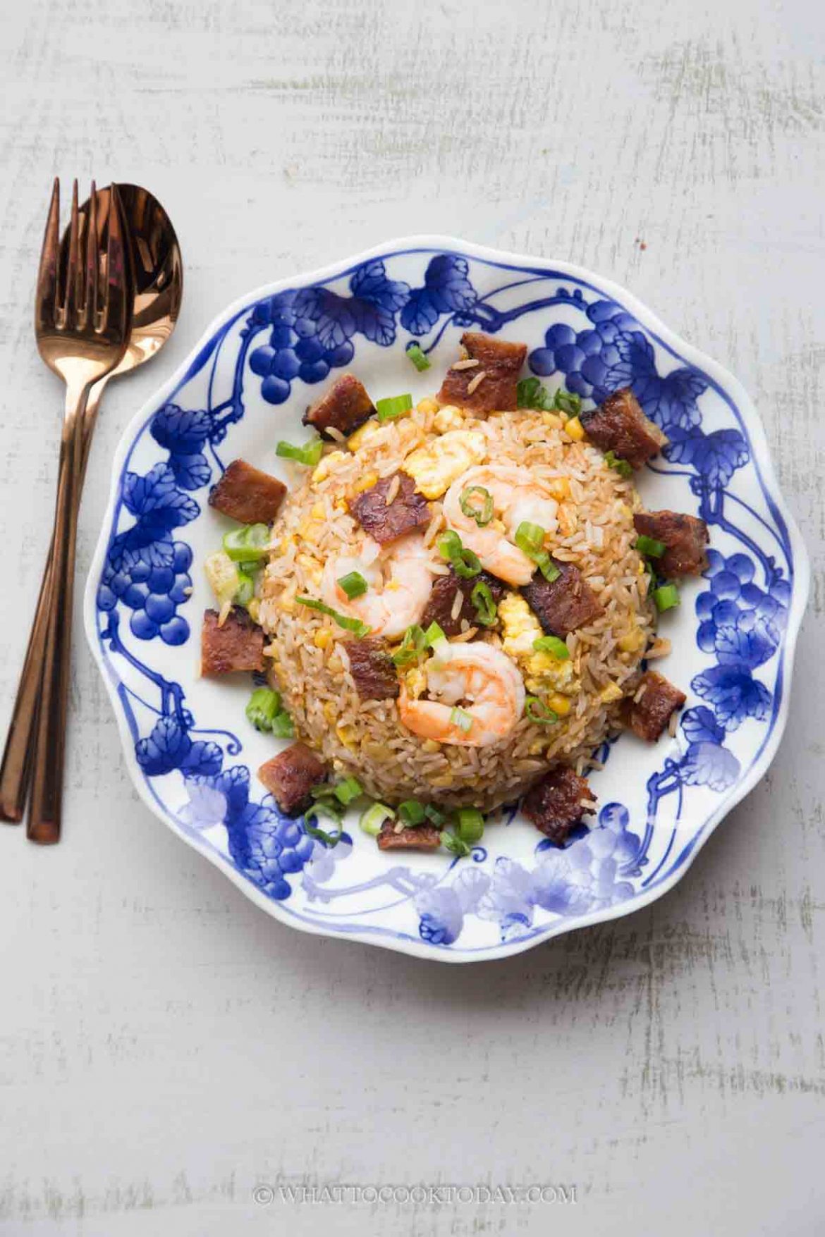 Easy Bak Kwa Fried Rice (Chinese Meat Jerky Fried Rice)