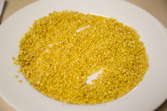 Easy Homemade Mung Bean Flour (Moong Dal Flour)