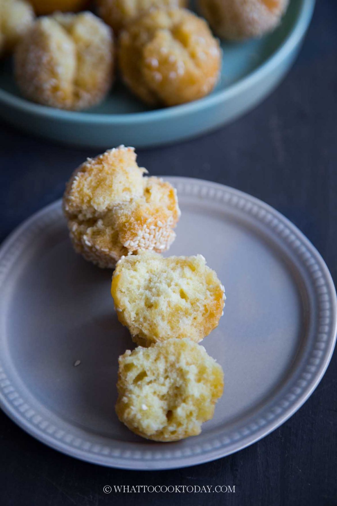 Chinese Sesame Smiling Cookie Balls / Laughing Cookie Balls (笑口枣)
