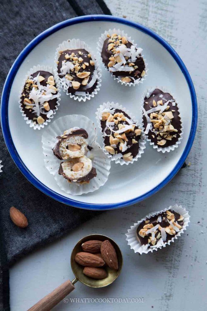 Easy Eggless London Almond Cookies