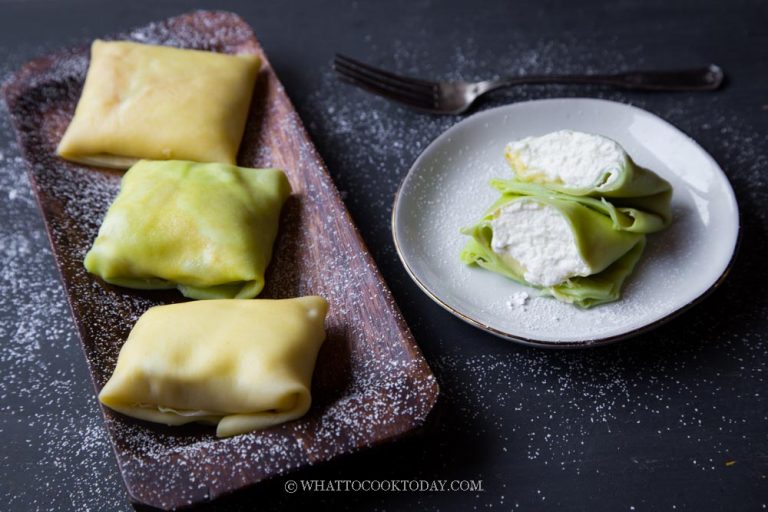 Easy Singapore Durian Cream Pancakes / Durian Crepe