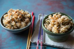 Long Bean Rice / Tau Kok Fan (豆角饭) - Rice Cooker or Instant Pot