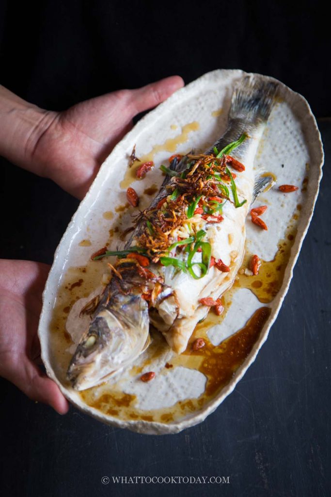 Easy Steamed Fish with Crispy Ginger