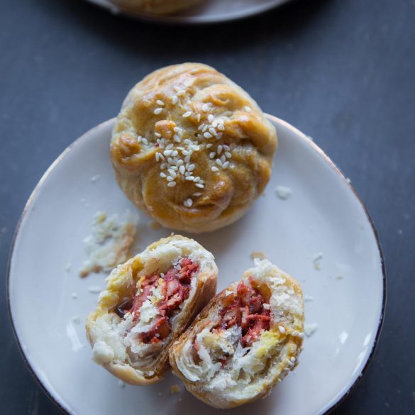 Sweet Red Bean Paste Pastry (Tau Sar Piah)