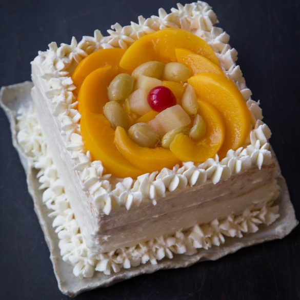 Chinese Bakery Fruit Sponge Cake
