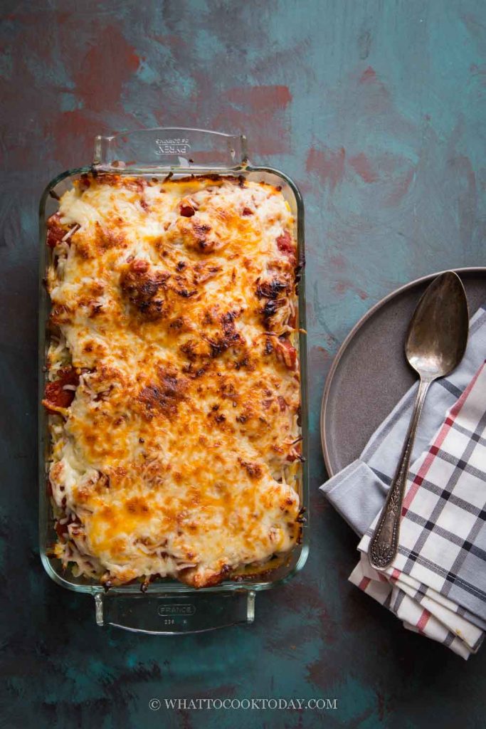 Easy Hong Kong Baked Cheesy Pork Chop Fried Rice