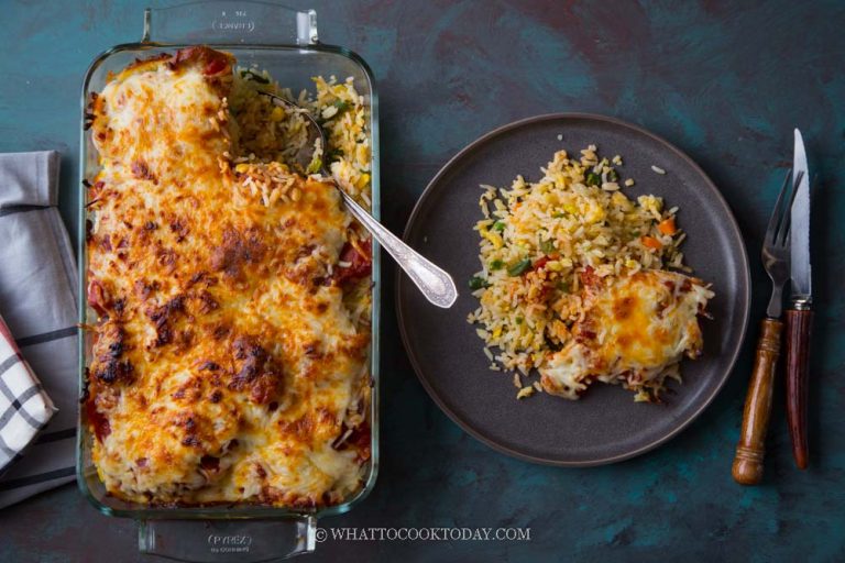 Easy Hong Kong Baked Cheesy Pork Chop Fried Rice