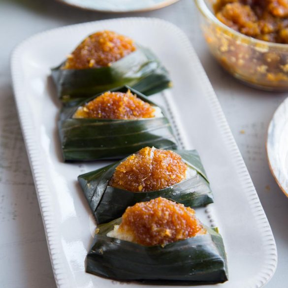 How To Make Nyonya Pulut Inti (Pressure cooker or stove-top)