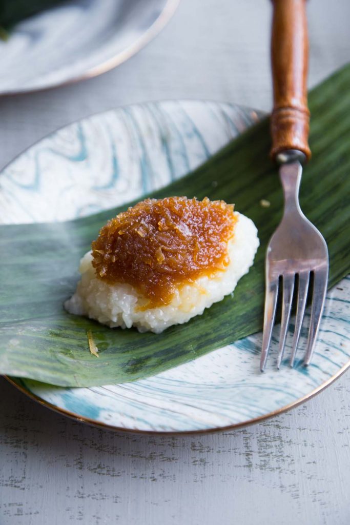 How To Make Nyonya Pulut Inti (Pressure cooker or stove-top)