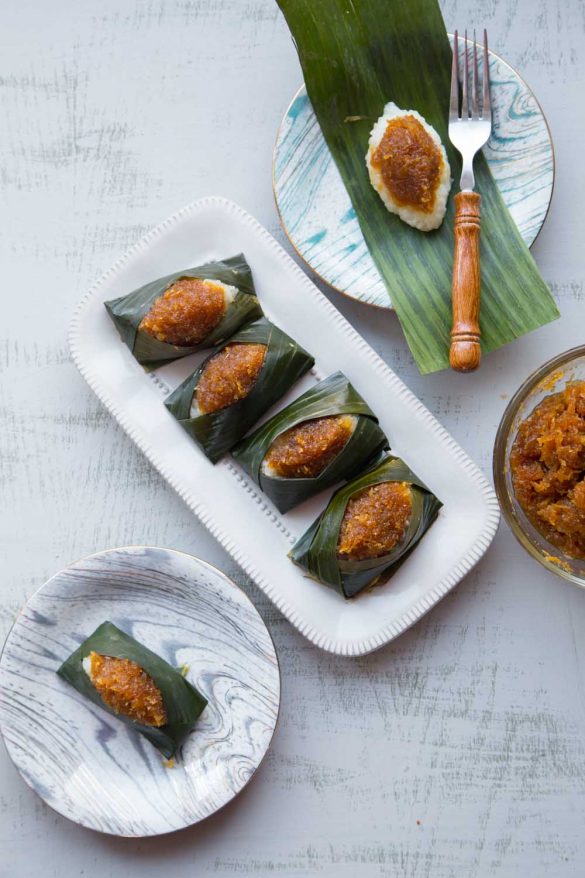 How To Make Nyonya Pulut Inti (Pressure cooker or stove-top)